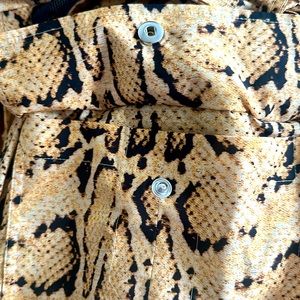 Frame Denim | Jackets & Coats | Frame Python Print Trench Coat Jacket ...